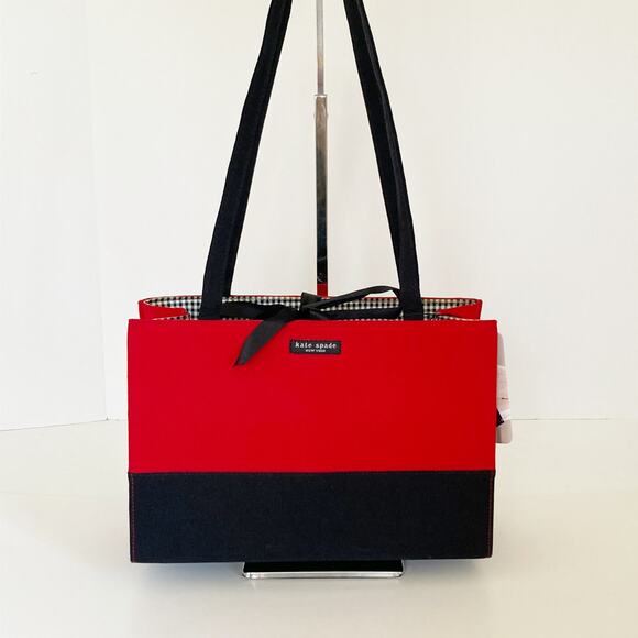 kate spade | Bags | Kate Spade Vintage Sam Iconic Gingham Tote Shoulder ...